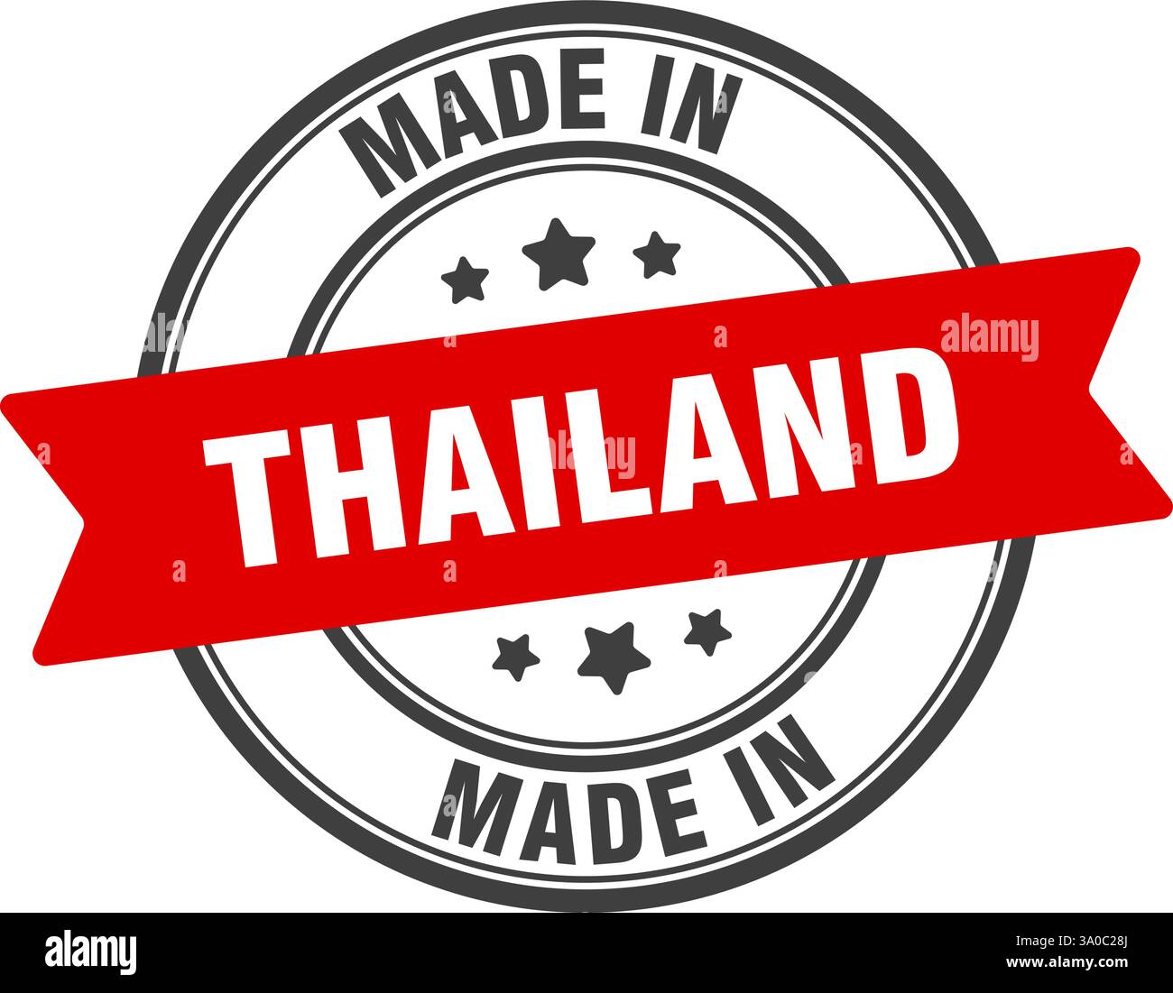 Made in Thailand stamp. Made in Thailand round sign Stock Vector Image ...
