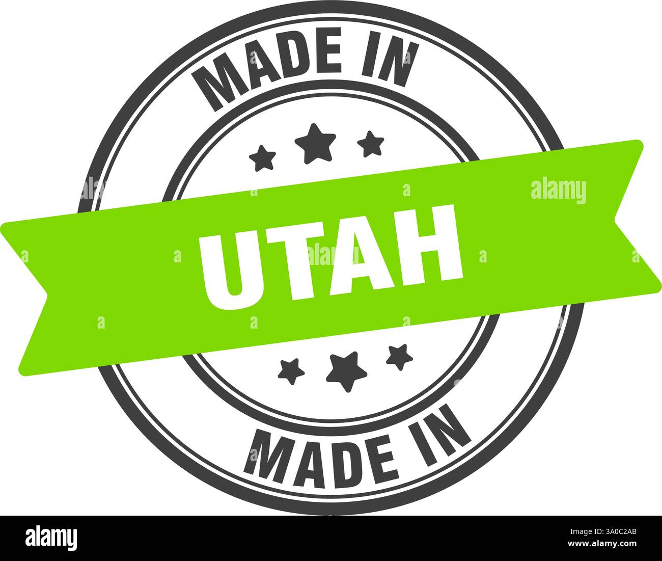 Made in Utah stamp. Made in Utah round sign Stock Vector Image & Art ...