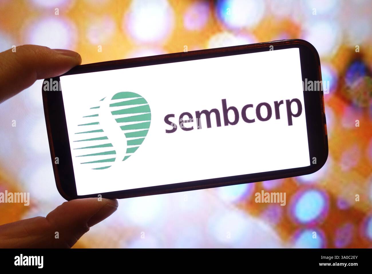 Poland. 02nd Mar, 2025. In this photo illustration, the Sembcorp ...