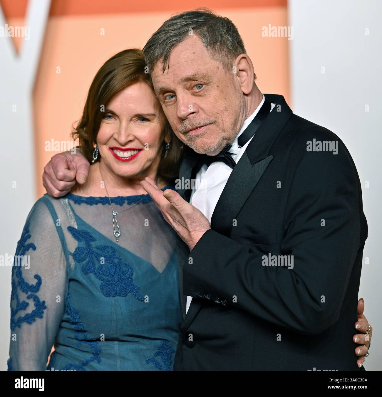 Beverly Hills, United States. 02nd Mar, 2025. Mark Hamill (R) and his ...