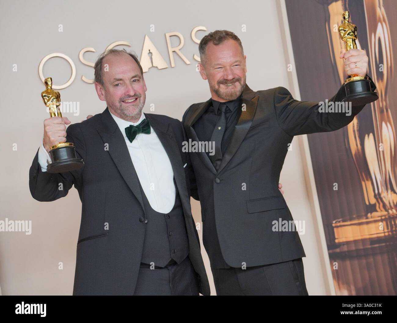 Los Angeles, USA. 02nd Mar, 2025. (L-R) Nathan Crowley and Lee Sandales ...