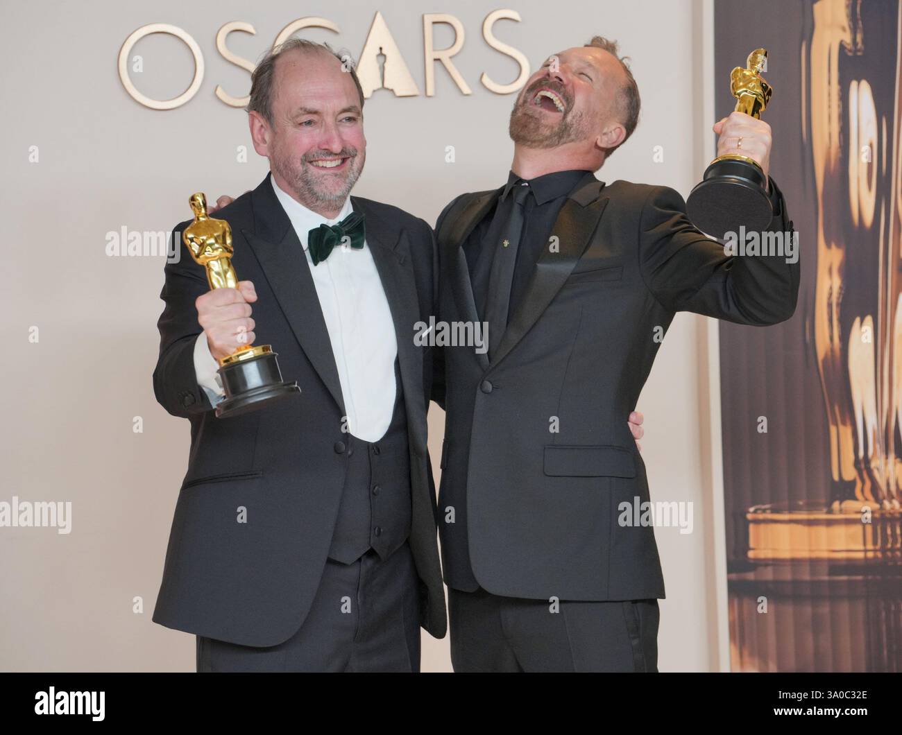 Los Angeles, USA. 02nd Mar, 2025. (L-R) Nathan Crowley and Lee Sandales ...