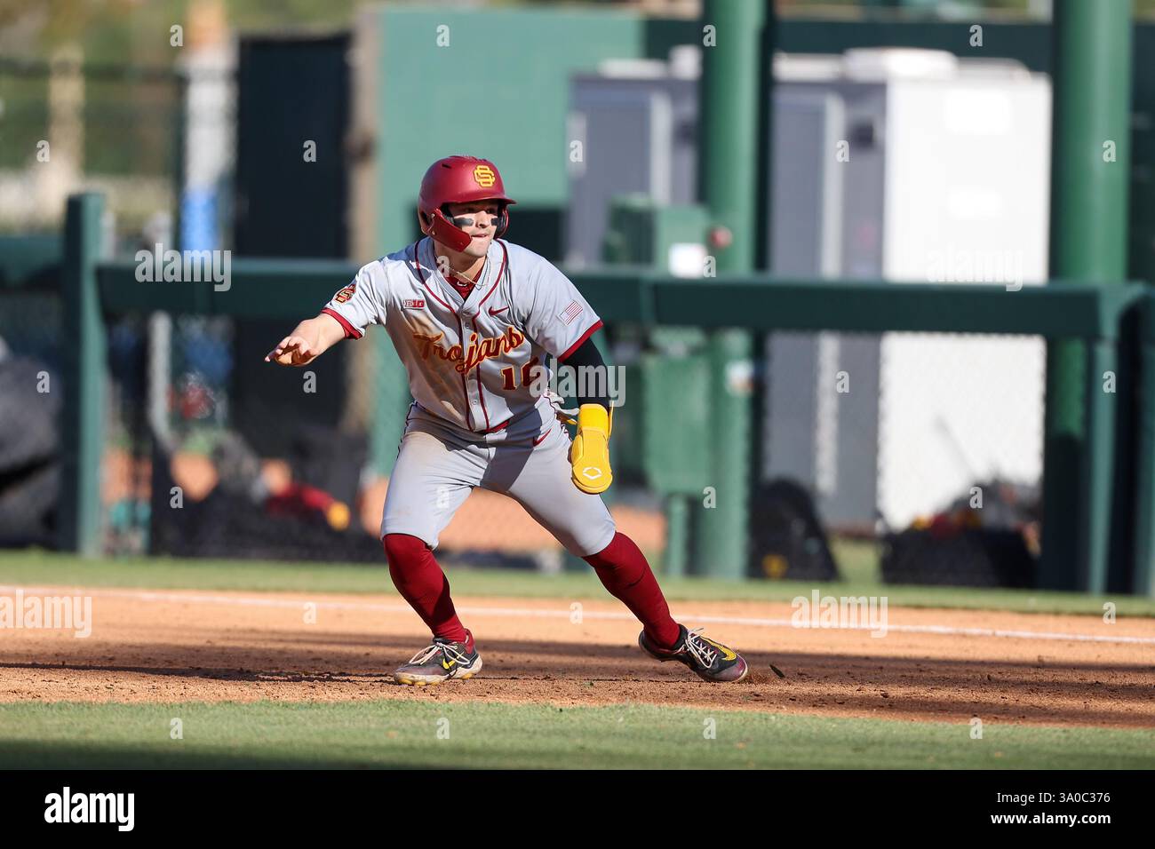 Los Angeles, USA. 2nd Mar, 2025. USC's Brayden Dowd (16) leads off ...