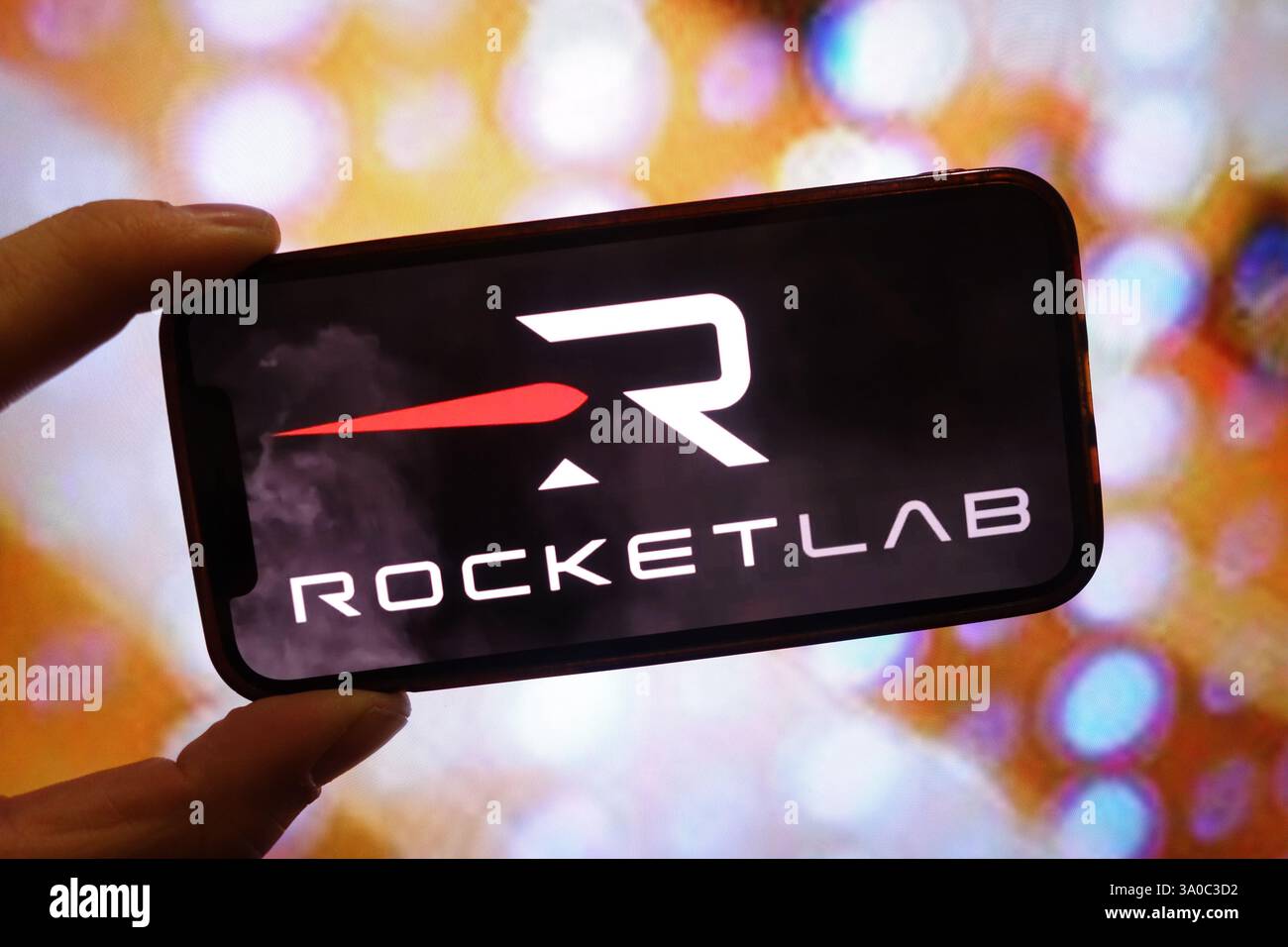 Poland. 02nd Mar, 2025. In this photo illustration, the Rocket Lab USA ...