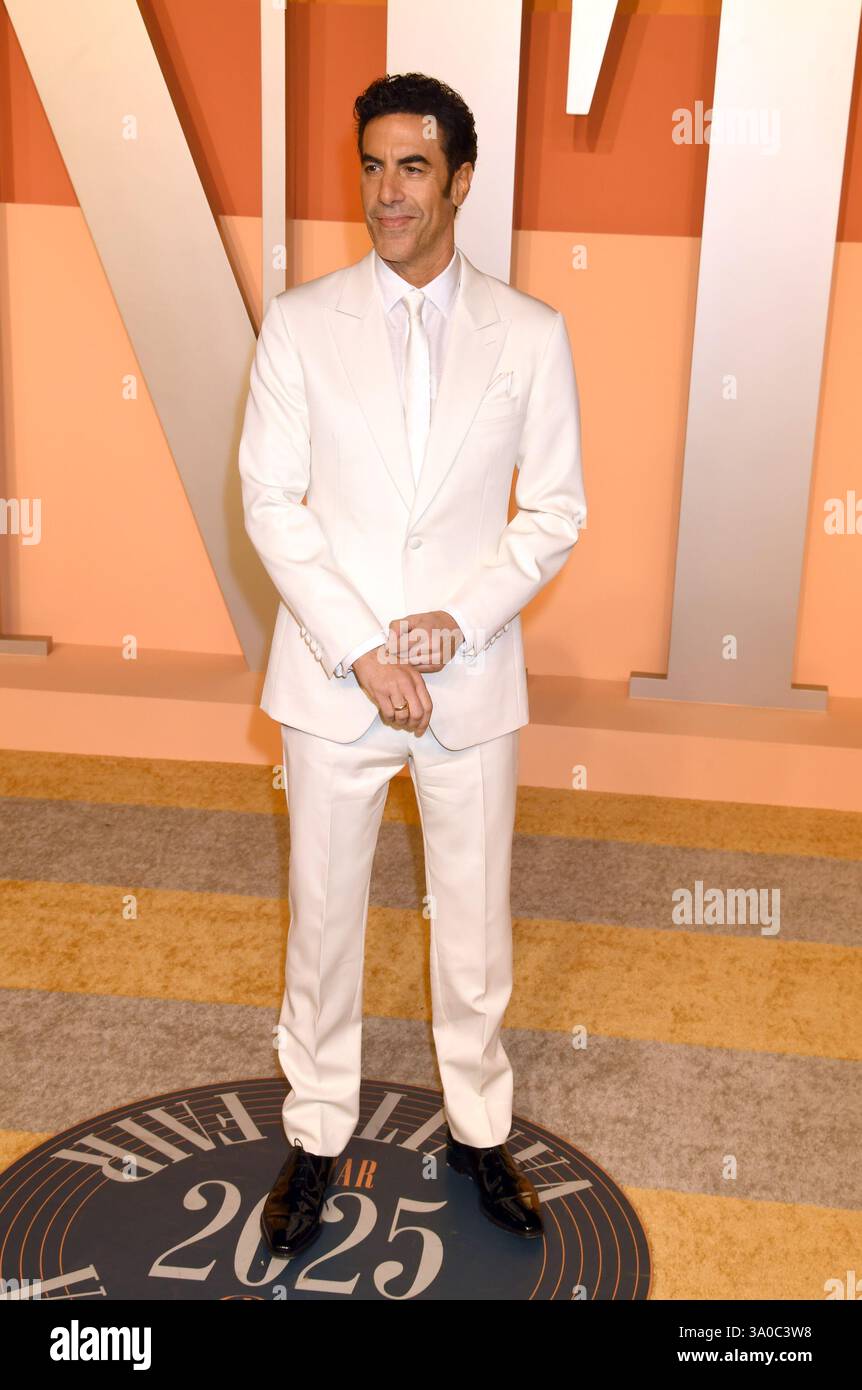 Beverly Hills, Ca. 2nd Mar, 2025. Sacha Baron Cohen at the 2025 Vanity ...