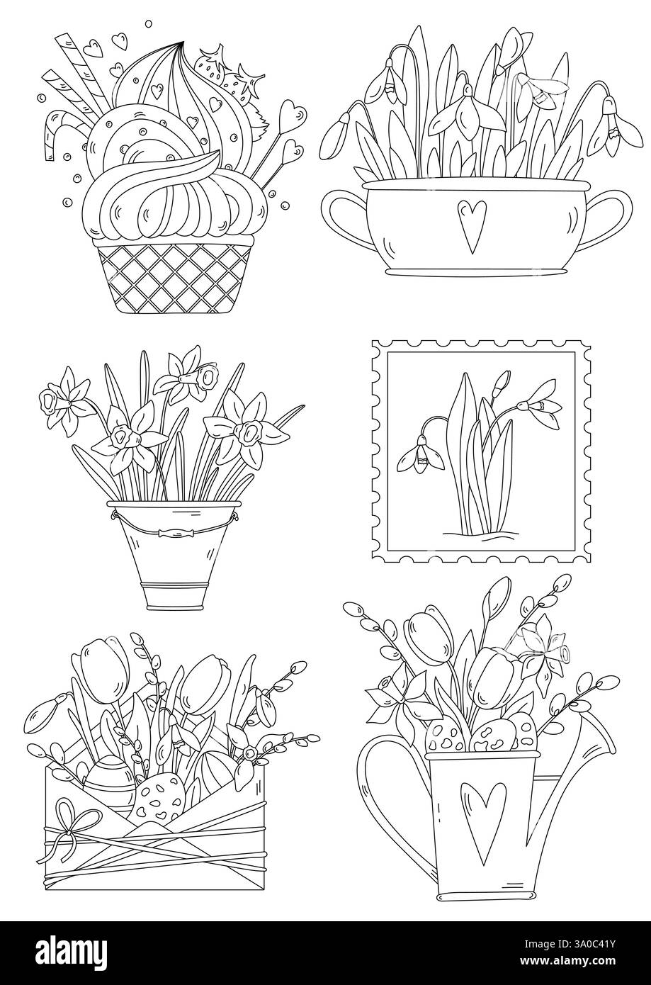 Concentration page Stock Vector Images - Alamy