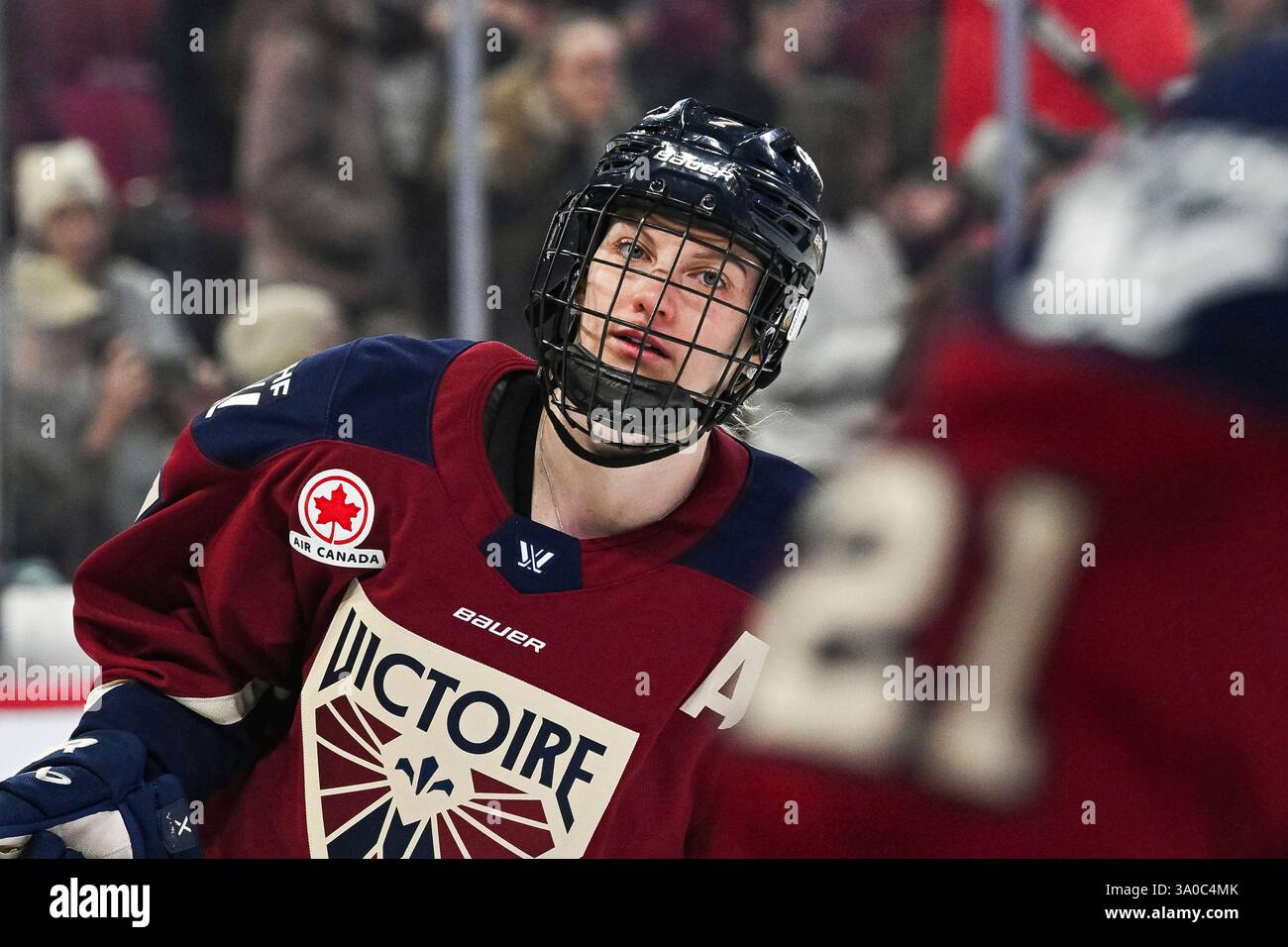 MONTREAL, QC - MARCH 01: Look on Montreal Victoire forward Laura Stacey ...