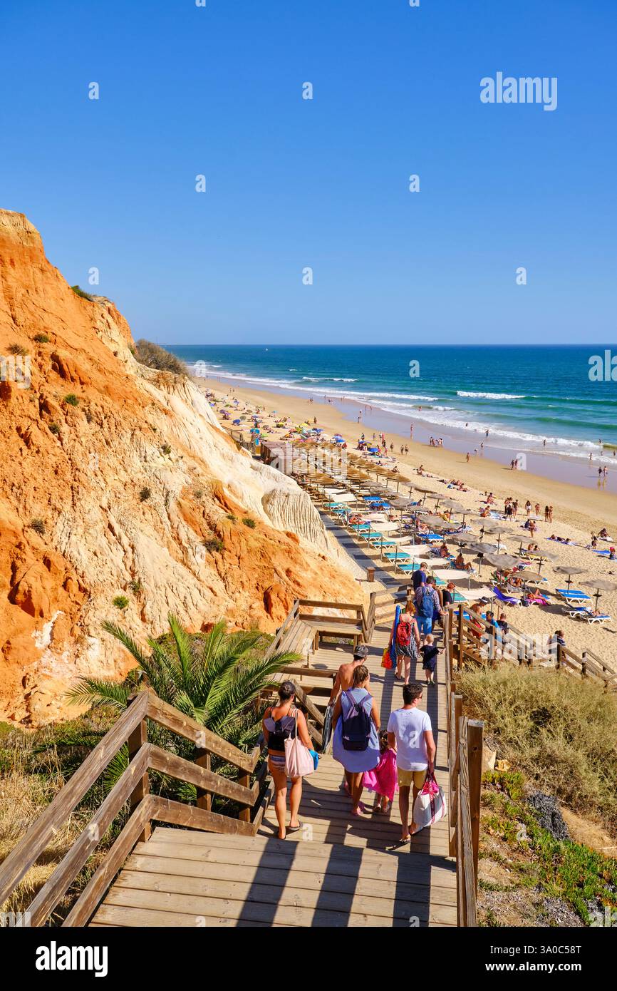 Praia da Falesia, one of the most quiet and beautiful beaches in ...