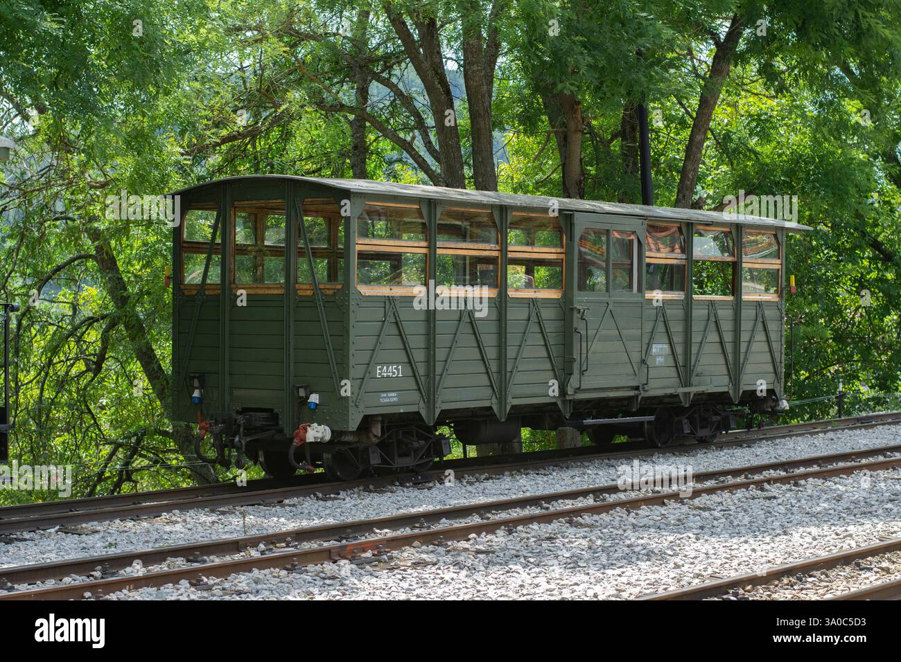 Šargan eight old train wagon Stock Photo - Alamy