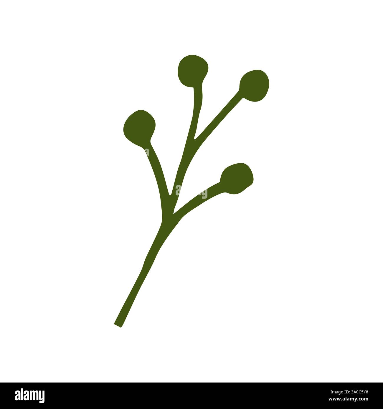 Twig. Textile template. Decorative folk element, ethnic decor. Folklore ...