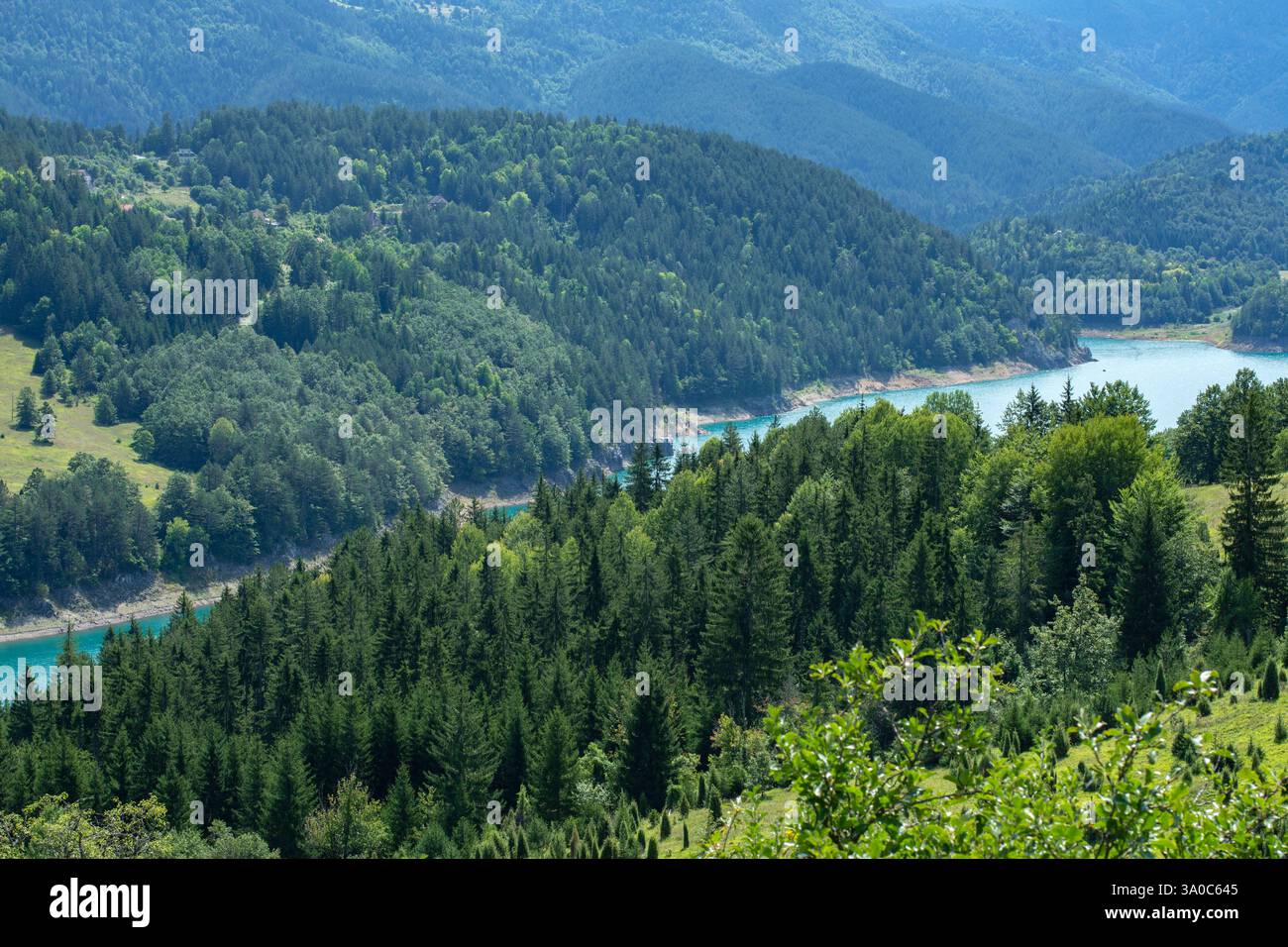 Lake Zaovine on Tara mountain Stock Photo - Alamy
