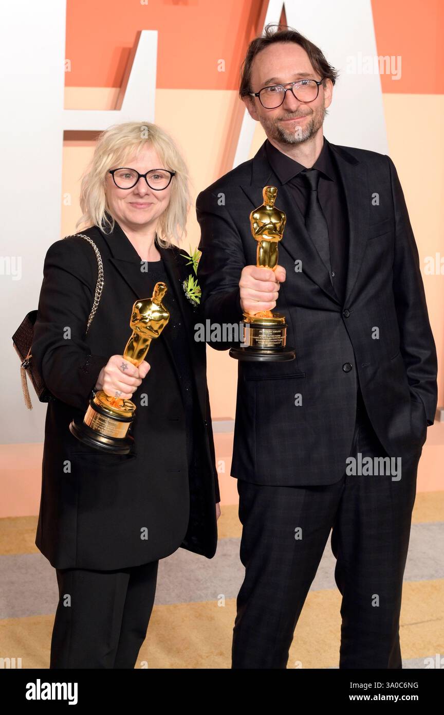 Stephanie Guillon und Pierre-Olivier Persin bei der Vanity Fair Oscar ...