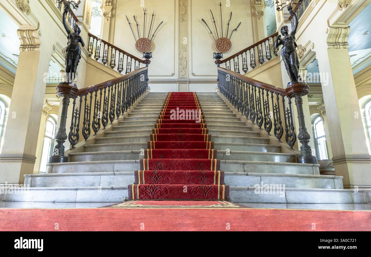 Bangkok, Thailand - Mar 02, 2025 - Architectural splendour colonial-style inside of The main ...