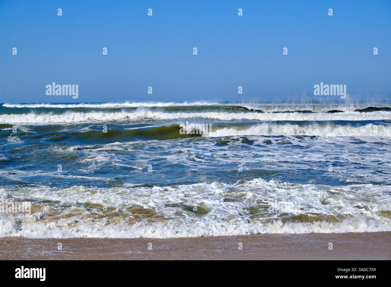 Praia Velha beach, Sao Pedro de Moel. Marinha Grande, Leiria. Portugal ...