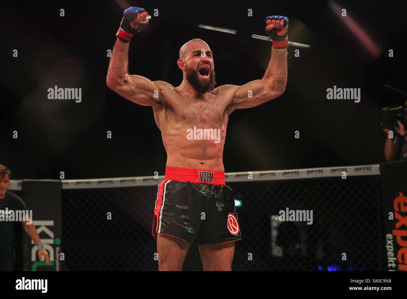 Broendby, Denmark. 01st, March 2025. MMA fighter Oliver Vorm seen in ...