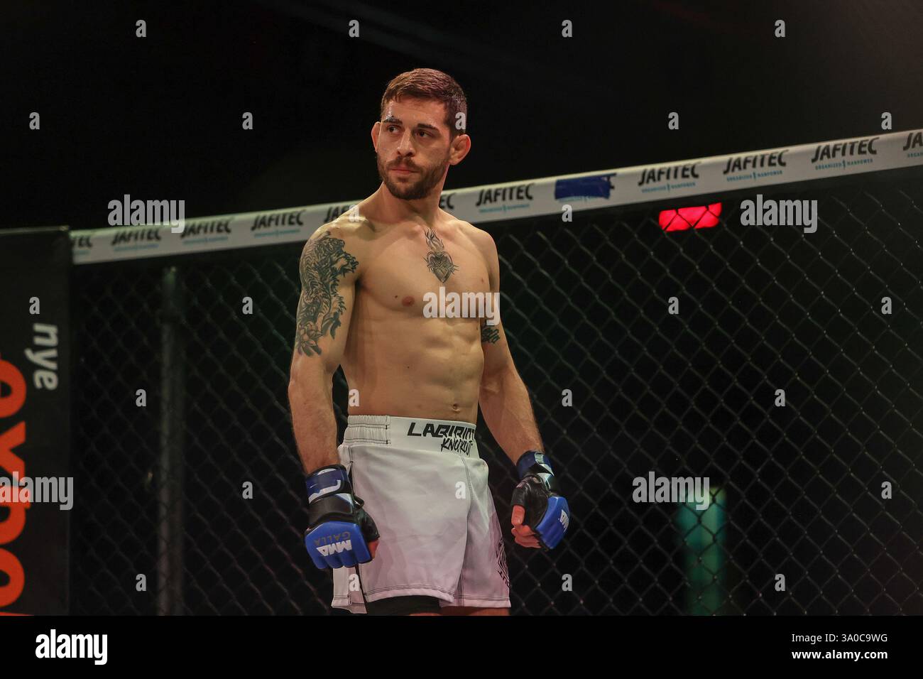 Broendby, Denmark. 01st, March 2025. MMA fighter Edoardo Caiazza seen ...