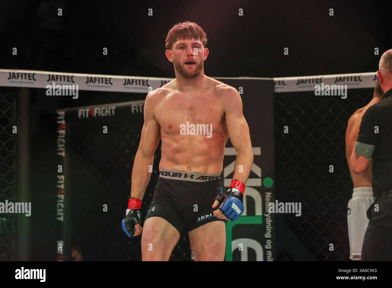 Broendby, Denmark. 01st, March 2025. MMA fighter Frederik Skov Strauss ...