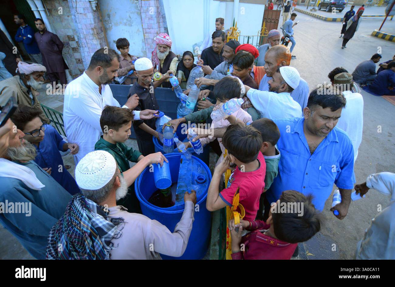 Faithful Muslims are breaking the fast (Iftar) during the Holy Month of ...