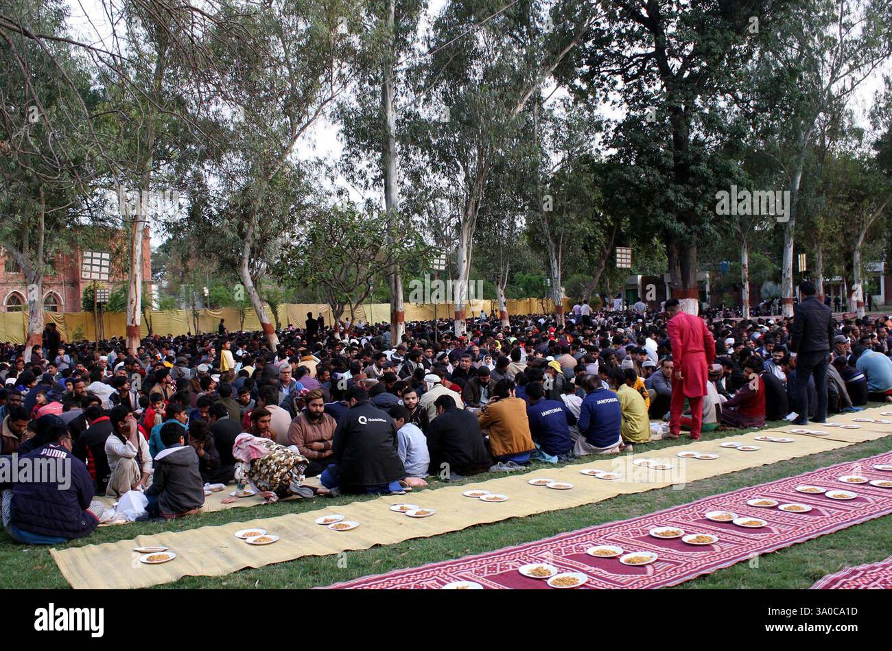 Faithful Muslims are breaking the fast (Iftar) during the Holy Month of ...