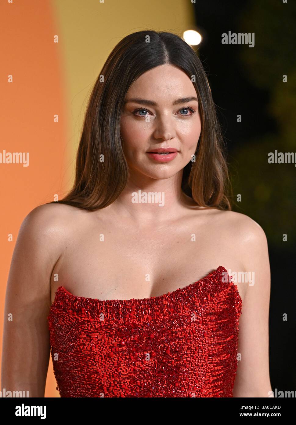 Los Angeles, USA. March 2nd, 2025. Miranda Kerr arriving at the Vanity ...