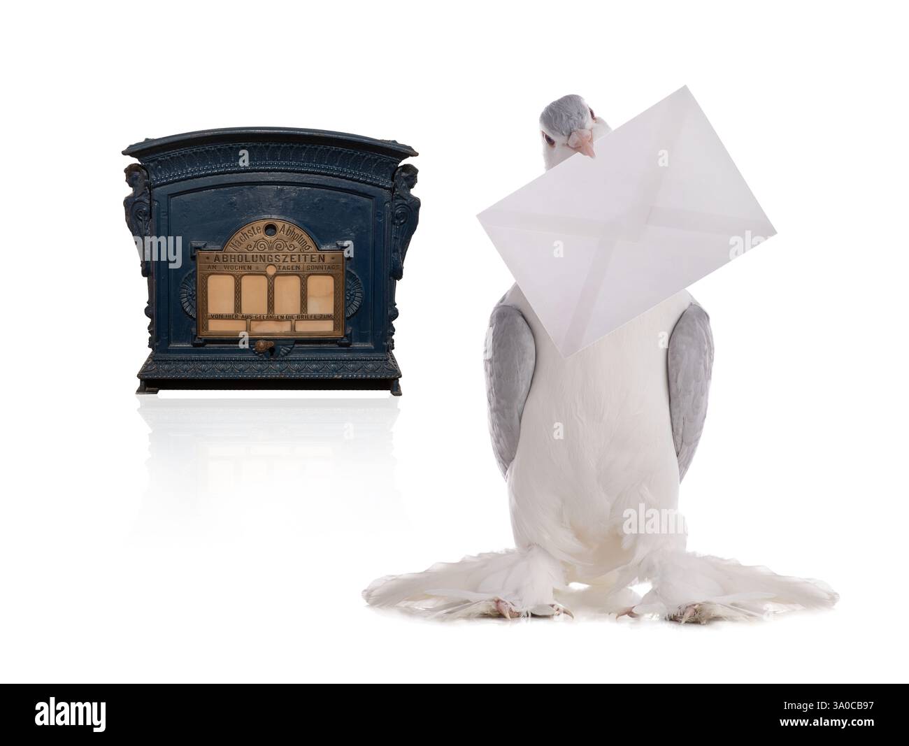 dove with a letter and German mailbox from the eighteenth century ...