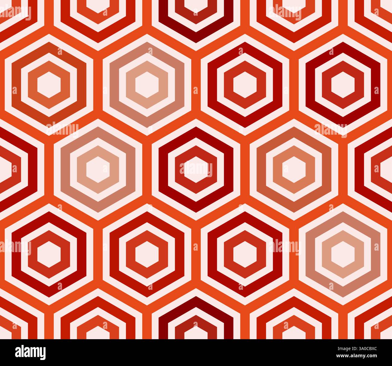 Hexagon geometric shapes background. Orange color tones gradients. Plain hexagon frames. Large ...