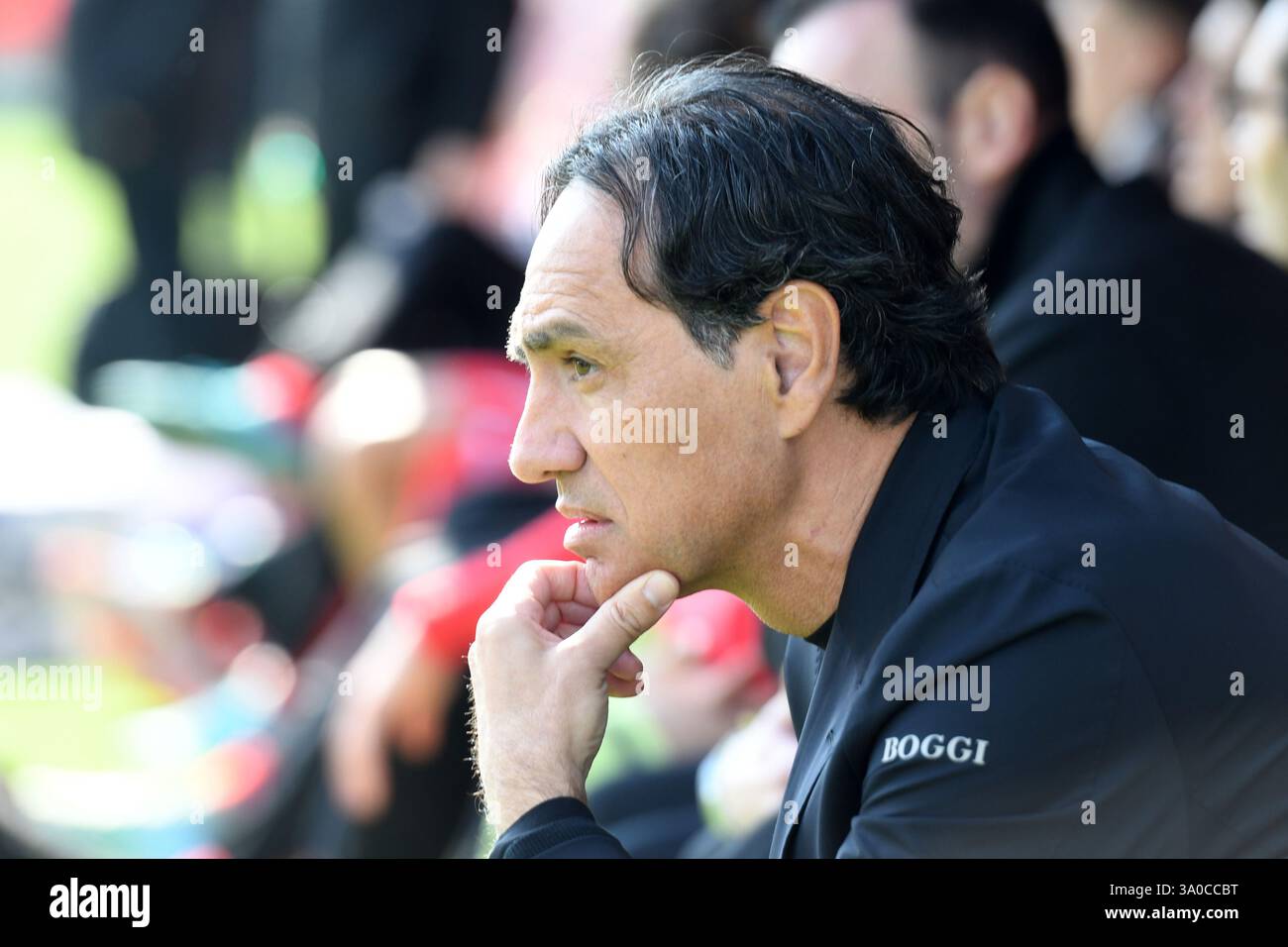 Monza, Italia. 02nd Mar, 2025. AC Monza's head coach Alessandro Nesta ...