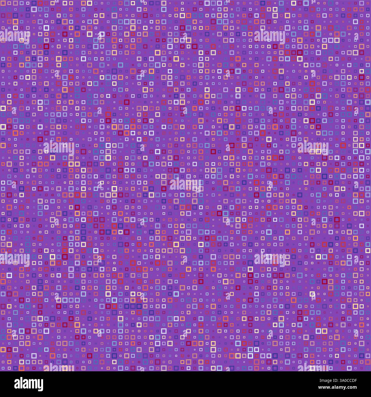 Abstract background. Square frames in multiple colors. Vibrant purple ...