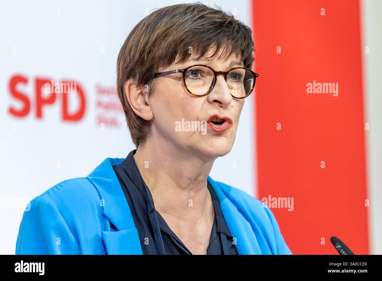 SPD - Pressekonferenz Saskia Esken, Parteivorsitzende der SPD, bei ...