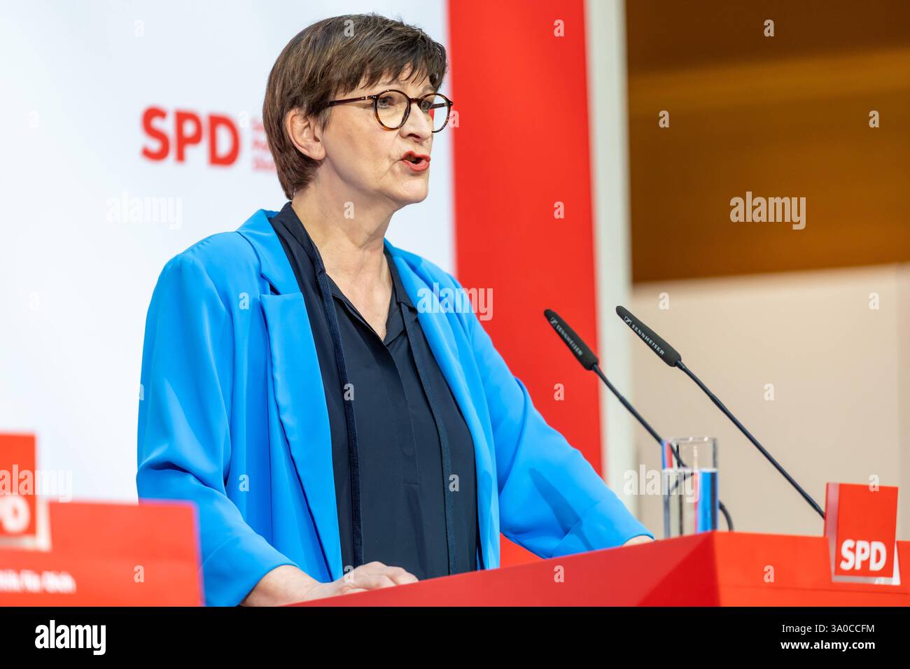 SPD - Pressekonferenz Saskia Esken, Parteivorsitzende der SPD, bei ...