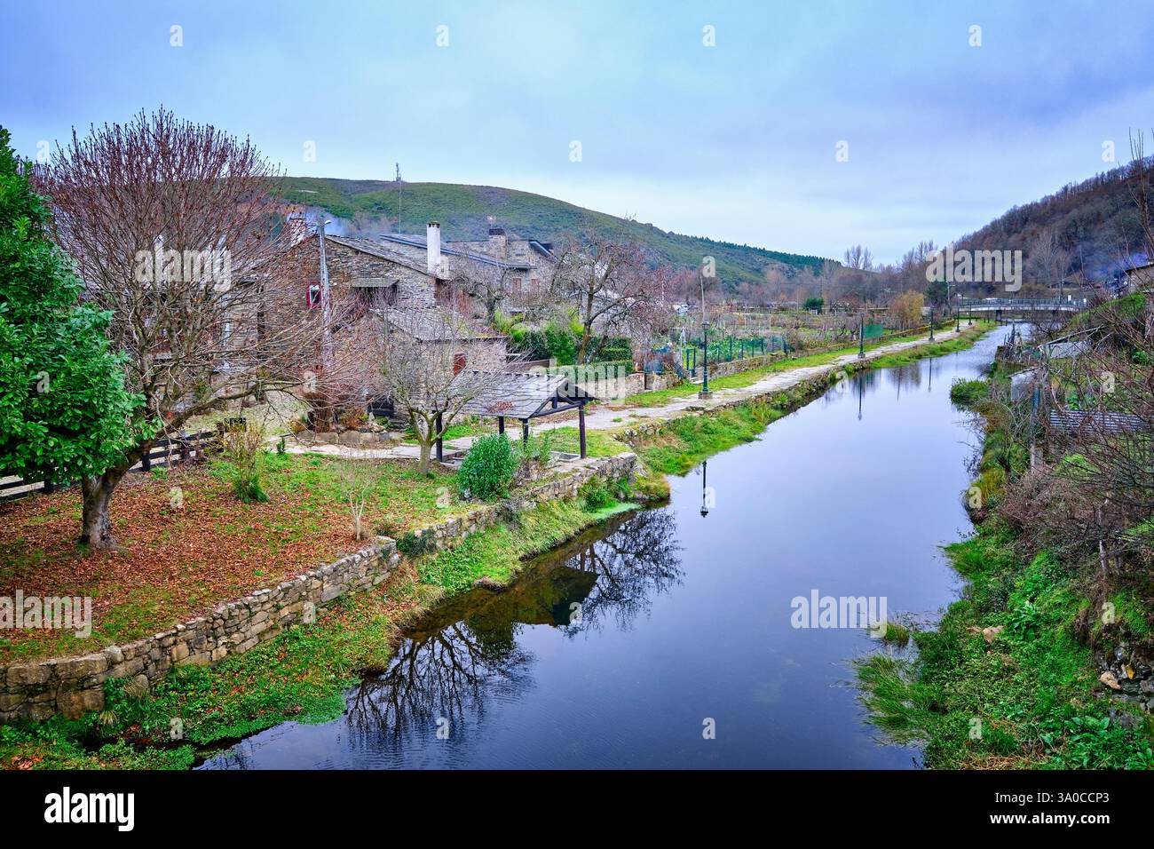 Rio de Onor. A traditional village in the Montesinho Nature Park. Tras ...