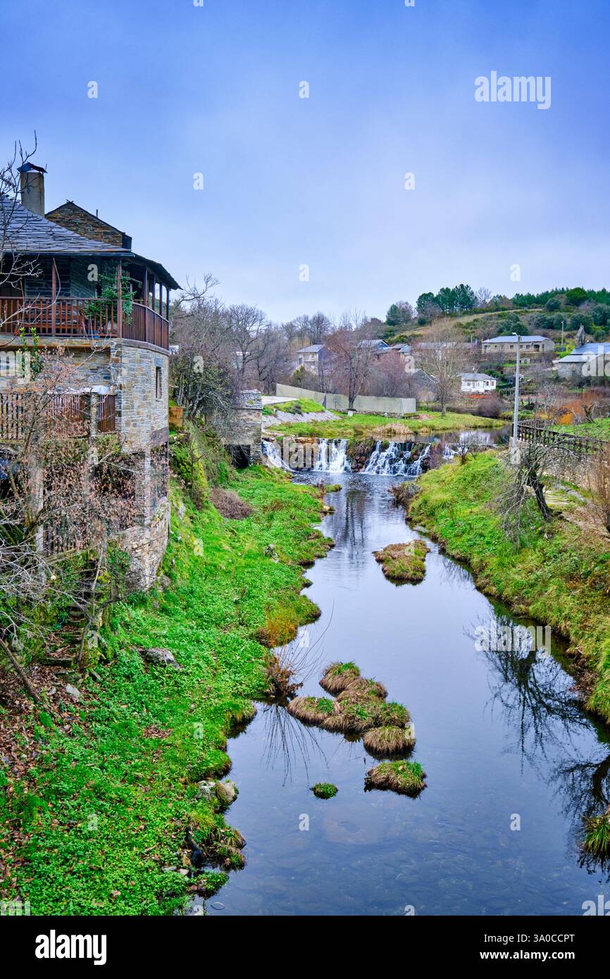 Rio de Onor. A traditional village in the Montesinho Nature Park. Tras ...
