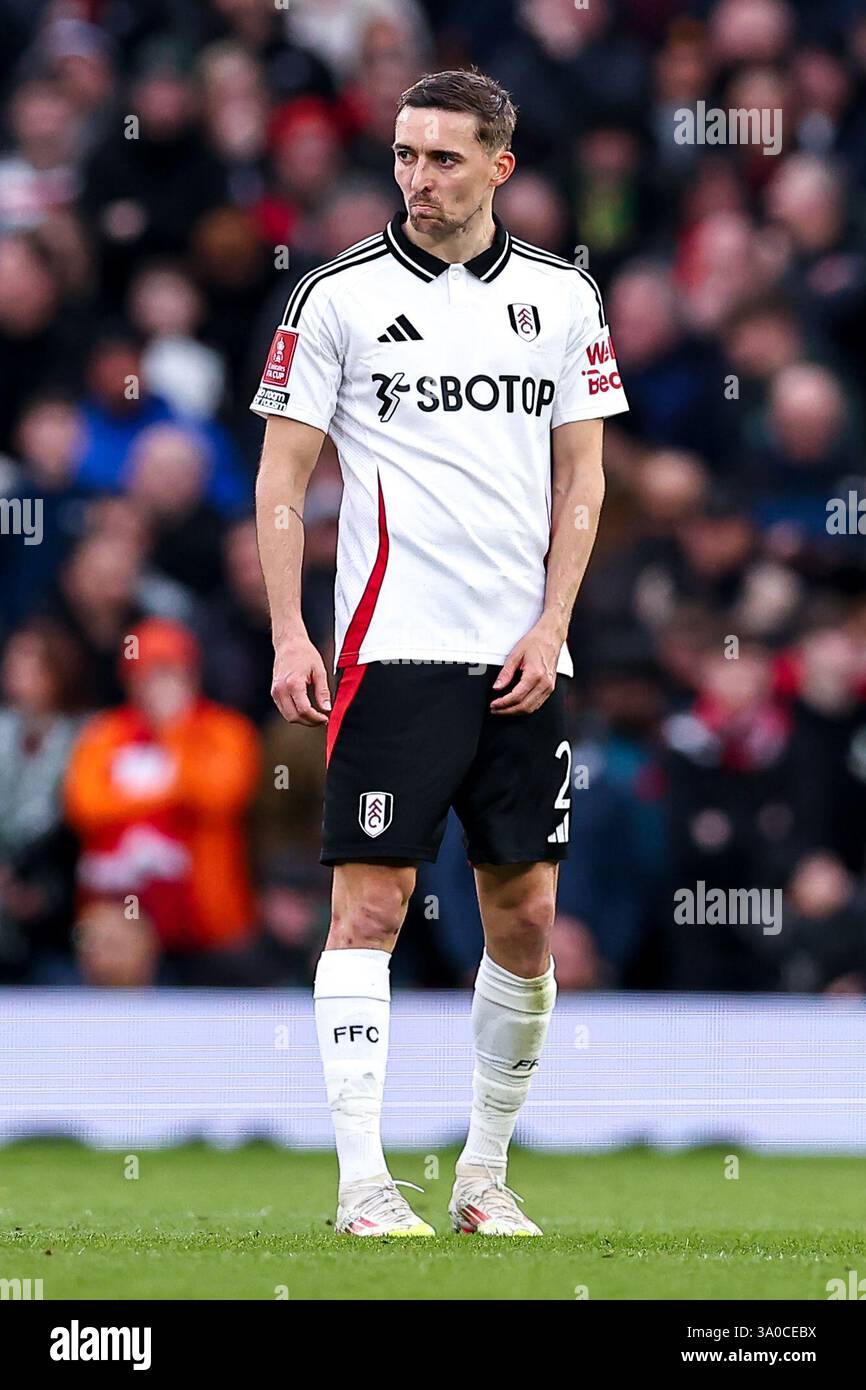 Timothy Castagne of Fulham during the Manchester United FC v Fulham FC ...