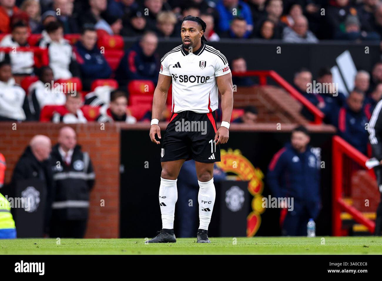 Adama Traore of Fulham during the Manchester United FC v Fulham FC ...