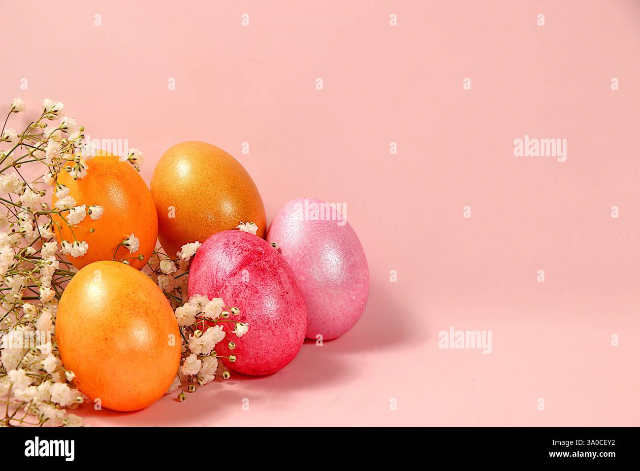 Happy Easter concept, banner for screen with place for congratulations ...