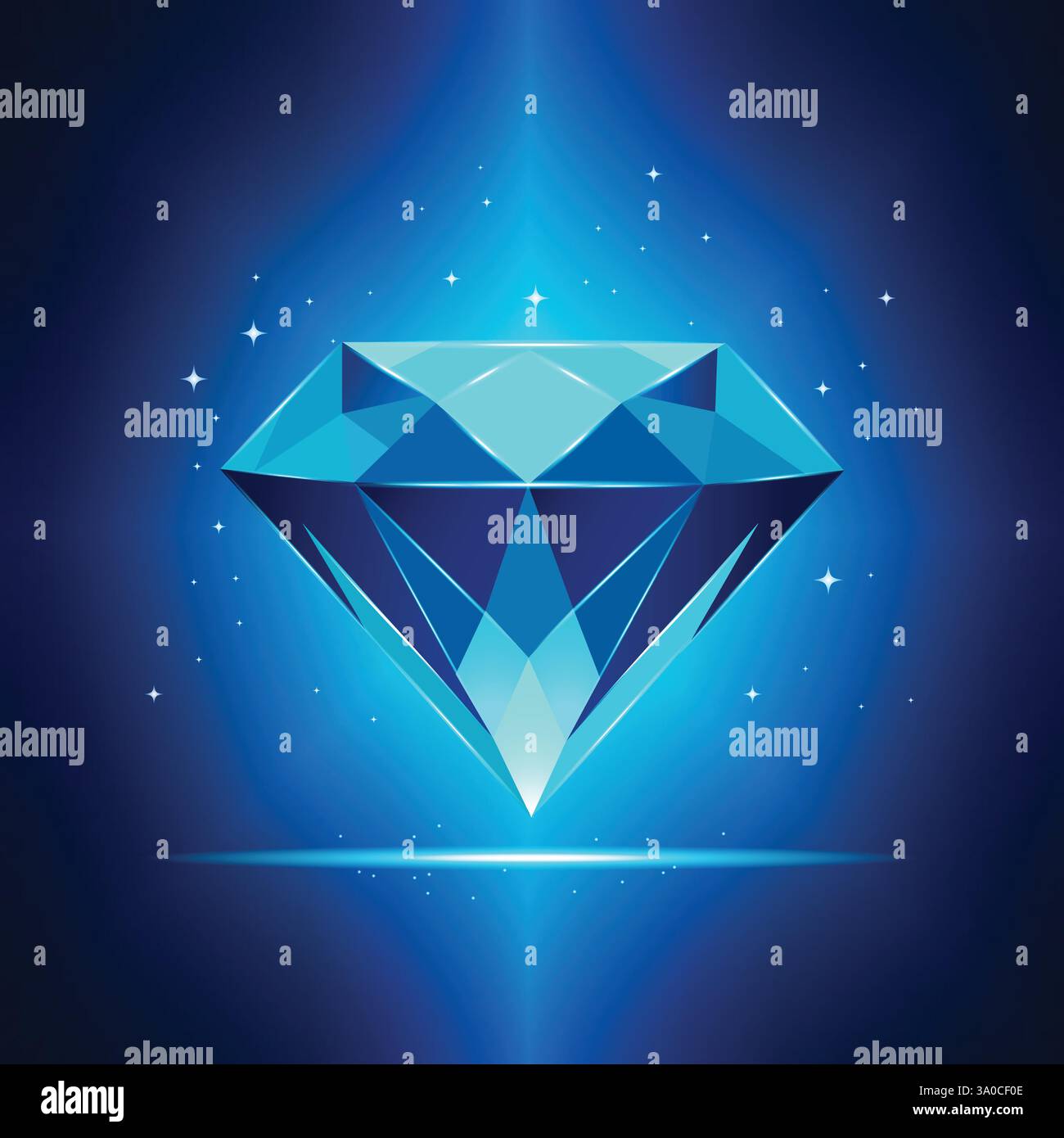 A shining diamond flat vector illustration Stock Vector Image & Art - Alamy