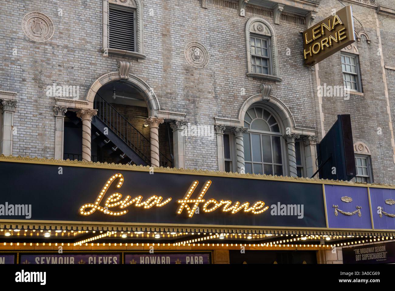 Marquee at the Lena Horne Theatre (formerly Brooks Atkinson) in Times ...