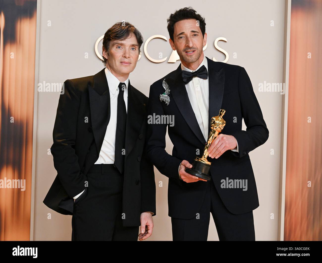 March 2, 2025, Los Angeles, California, USA: Cillian Murphy and Adrien ...