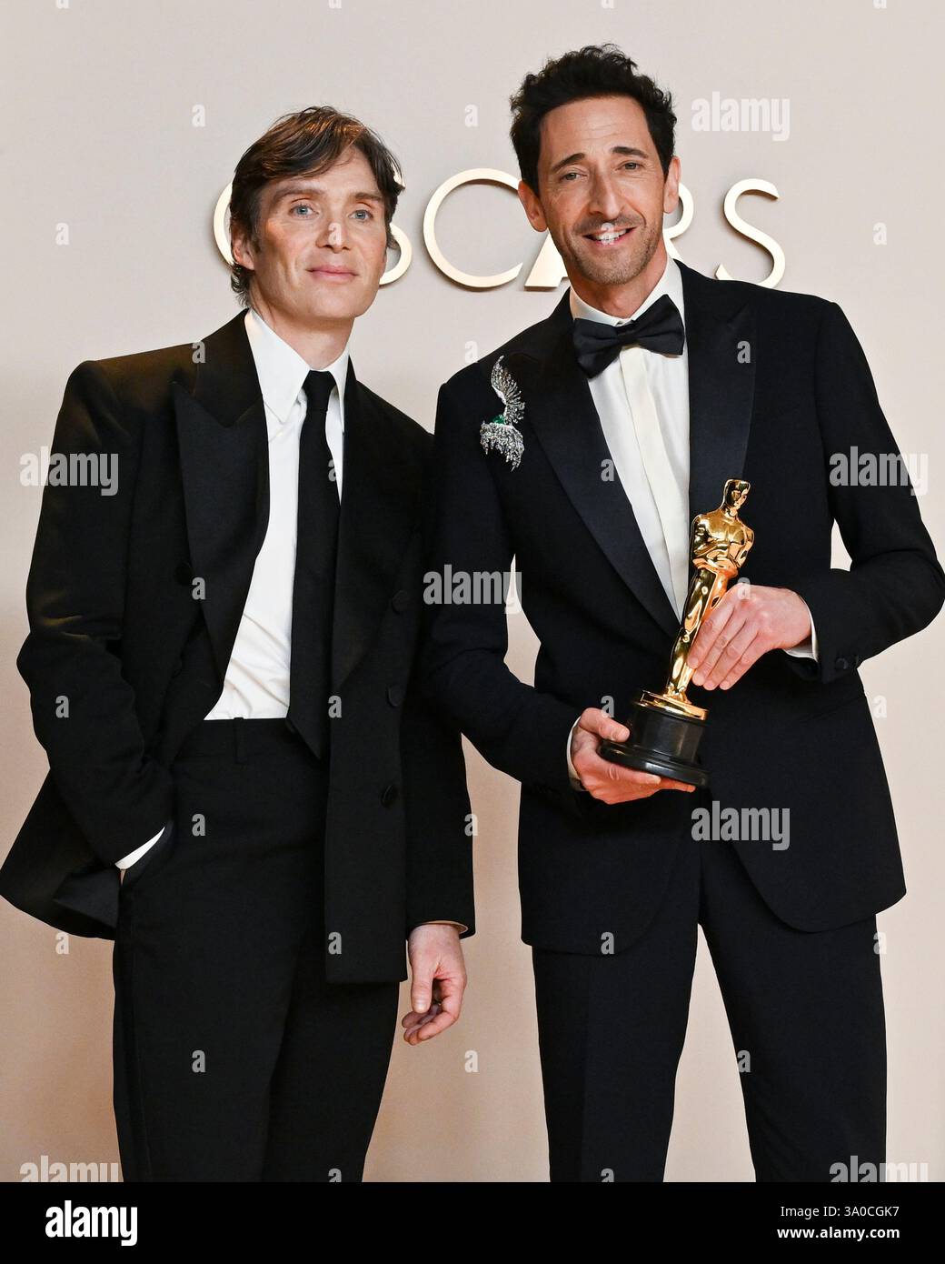 March 2, 2025, Los Angeles, California, USA: Cillian Murphy and Adrien ...