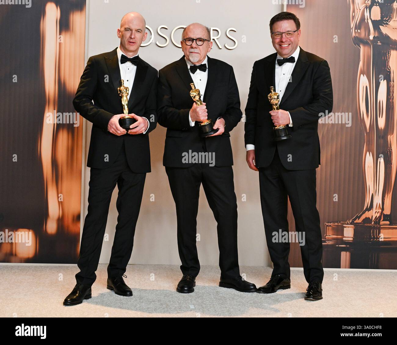 March 2, 2025, Los Angeles, California, USA: Gareth John, Richard King ...