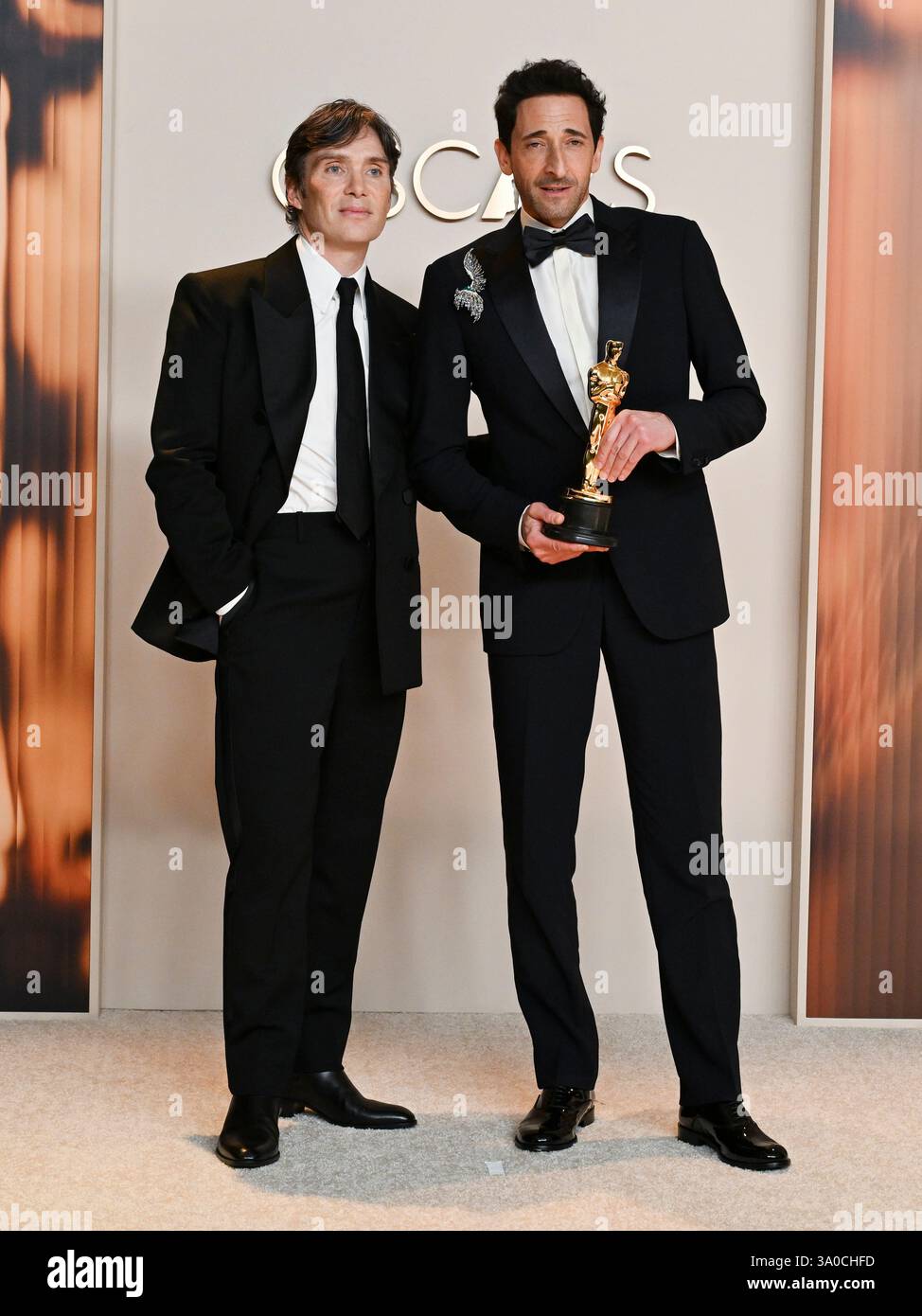 March 2, 2025, Los Angeles, California, USA: Cillian Murphy and Adrien ...