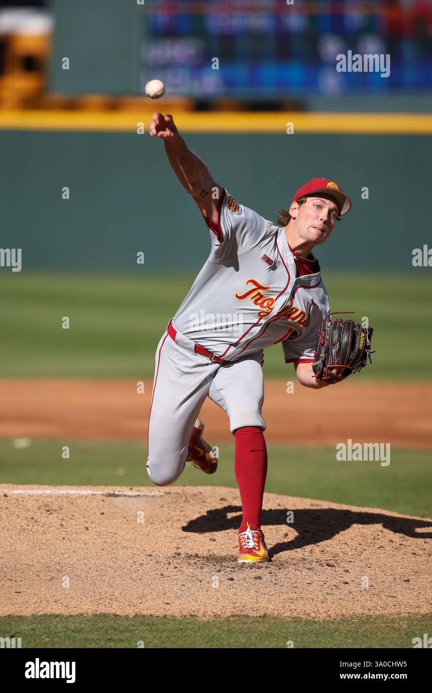 Westwood, USA. 02nd Mar, 2025. March 2, 2025: USC Pitcher Michael Ebner ...
