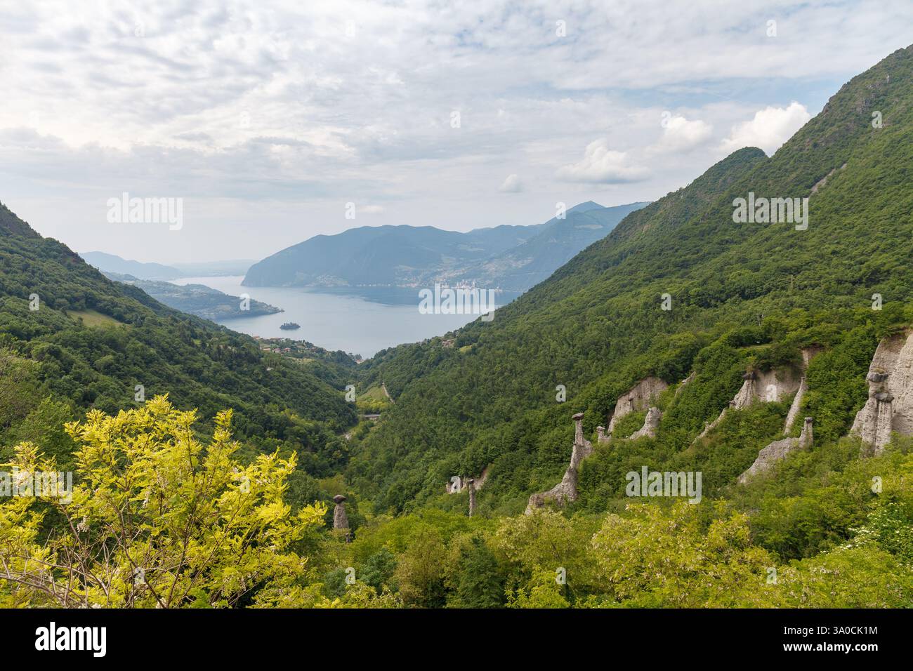 Rock formations, also known as fairy chimneys, earth pyramids, hoodoos ...