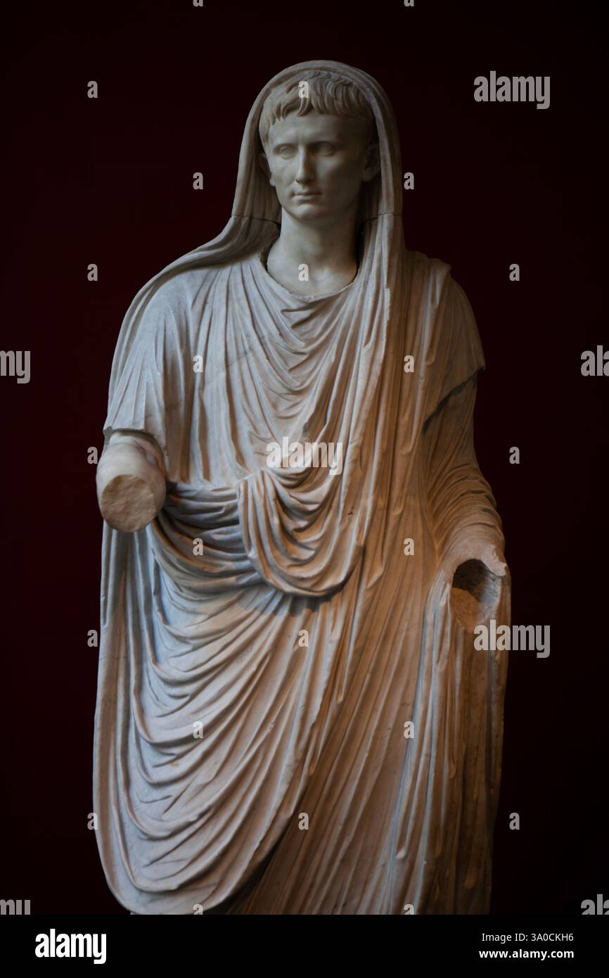 The Via Labicana Augustus, depicting the emperor Augustus as Pontifex ...