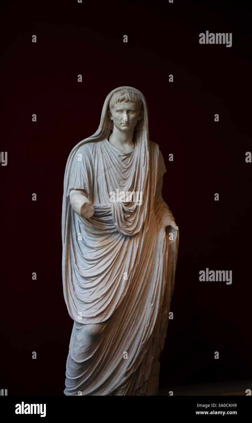 The Via Labicana Augustus, depicting the emperor Augustus as Pontifex ...
