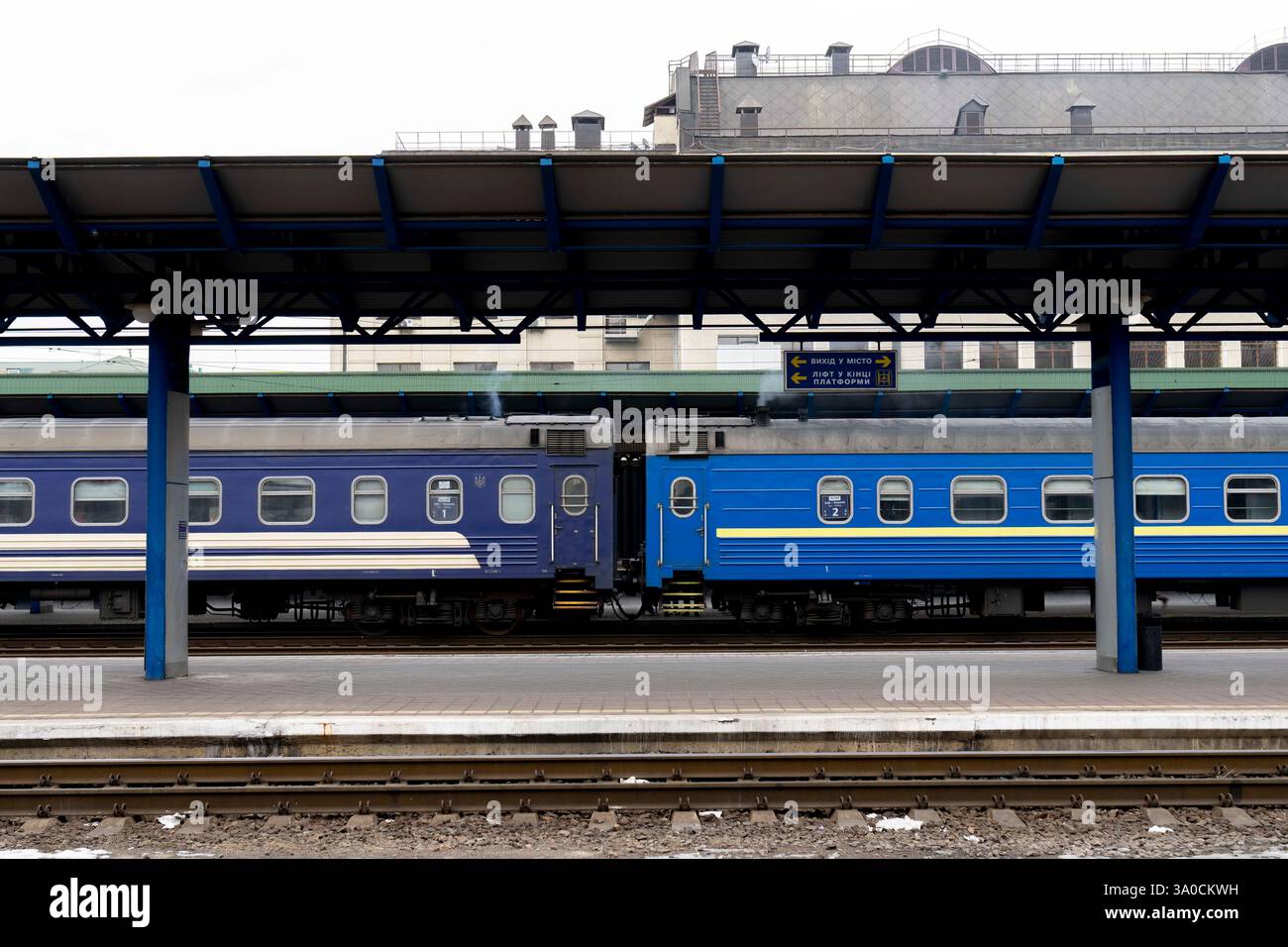 Kyiv, Kyiv City, Ukraine. 3rd Mar, 2025. Overnight train from Kyiv to ...