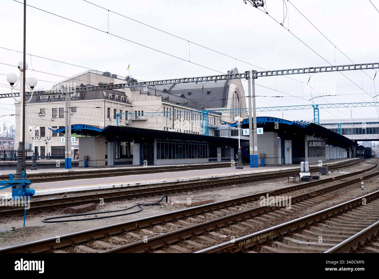 Kyivs main railway station, Kyiv-Pasazhyrskyi. Since the start of ...