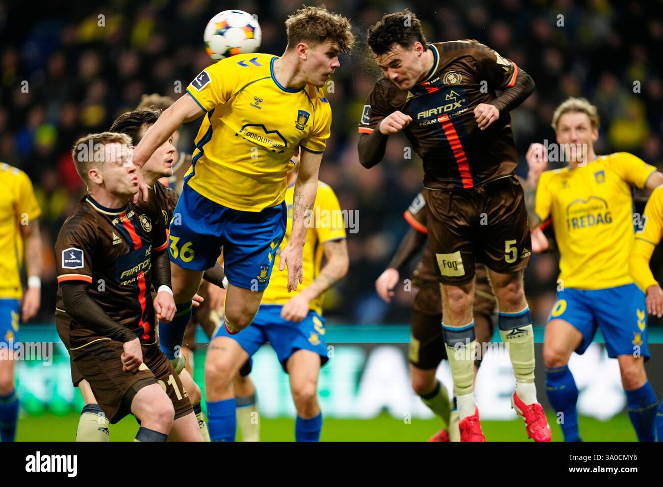 Broendby, Denmark. 03rd Mar, 2025. 3F Superliga-kampen mellem Broendby ...