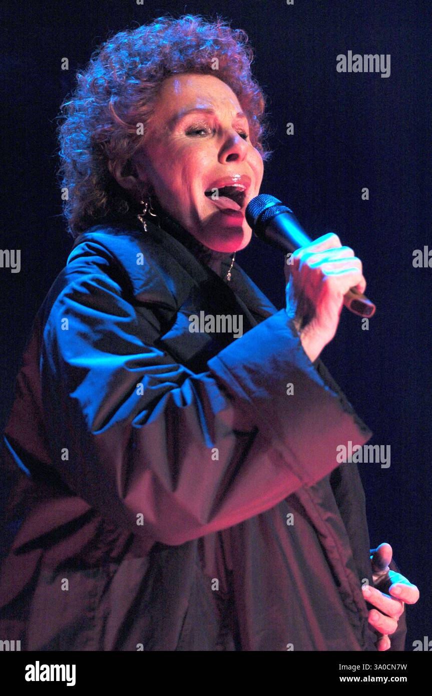 Milan Italy 20/12/2003: Ornella Vanoni, Italian singer,during the live ...