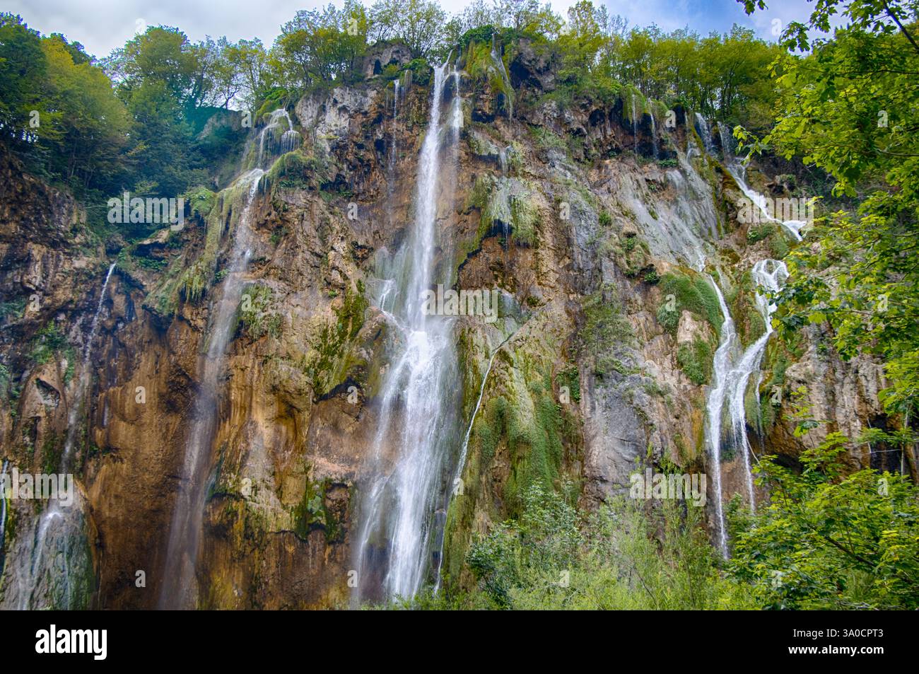 Plitvice Lakes National Park's Big Waterfall is a stunning natural ...